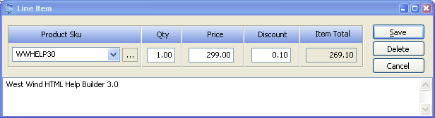 Quick Visual Tour of Features - West Wind Web Store .NET
