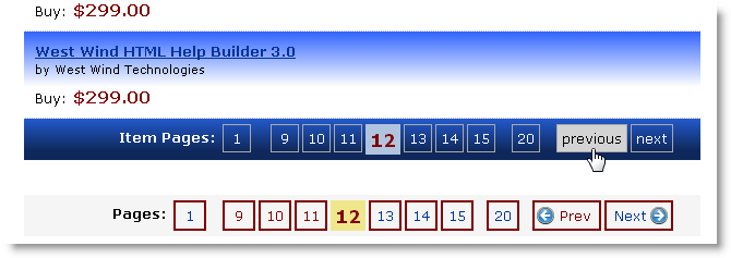 Using the Pager Web Control to Page Content and Data Results